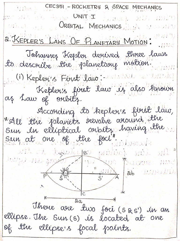 Kepler's Law | PDF