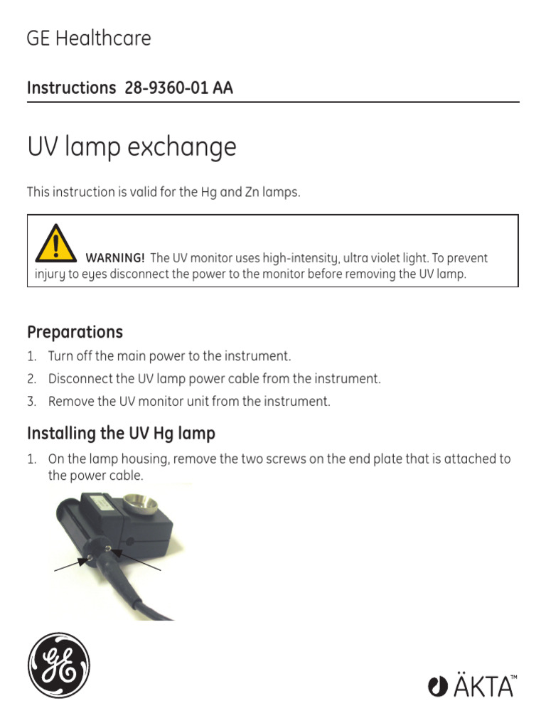 (Yqdaw - Com) GE AKTA Prime Plus Instructions | PDF | Ultraviolet ...