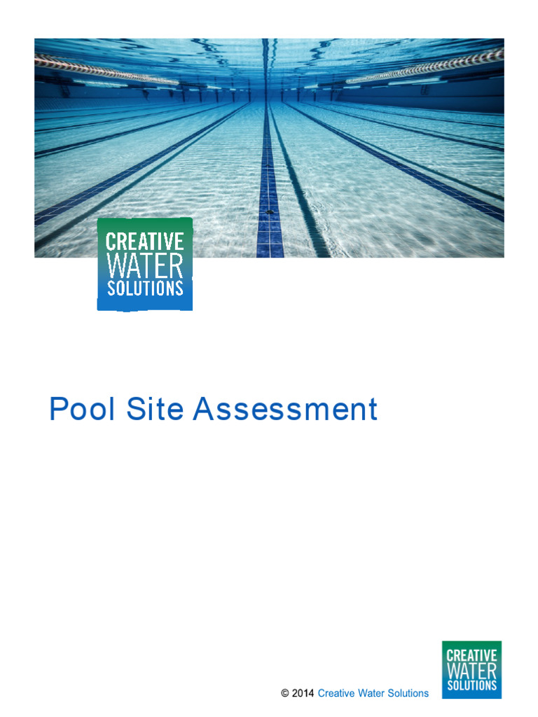 Pool Site Assessment Creative Water | PDF | Chlorine | Water