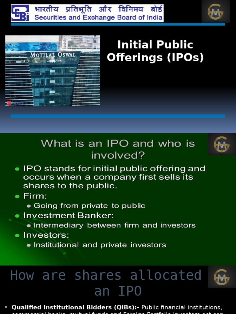 Initial Public Offerings (Ipos) | PDF | Initial Public Offering | Stocks