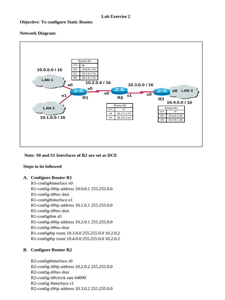Lab Exercise 2 | PDF | Router (Computing) | Computing Lab Exercise 2 | PDF | Router (Computing) | Computing