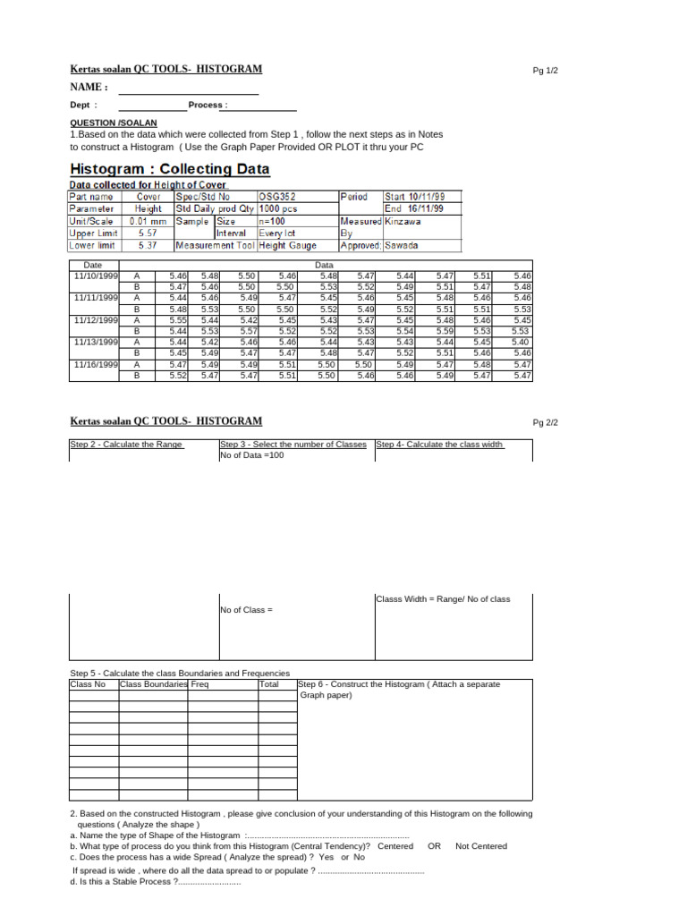 Assignment 2 (Answer) | PDF | Histogram | Standard Deviation