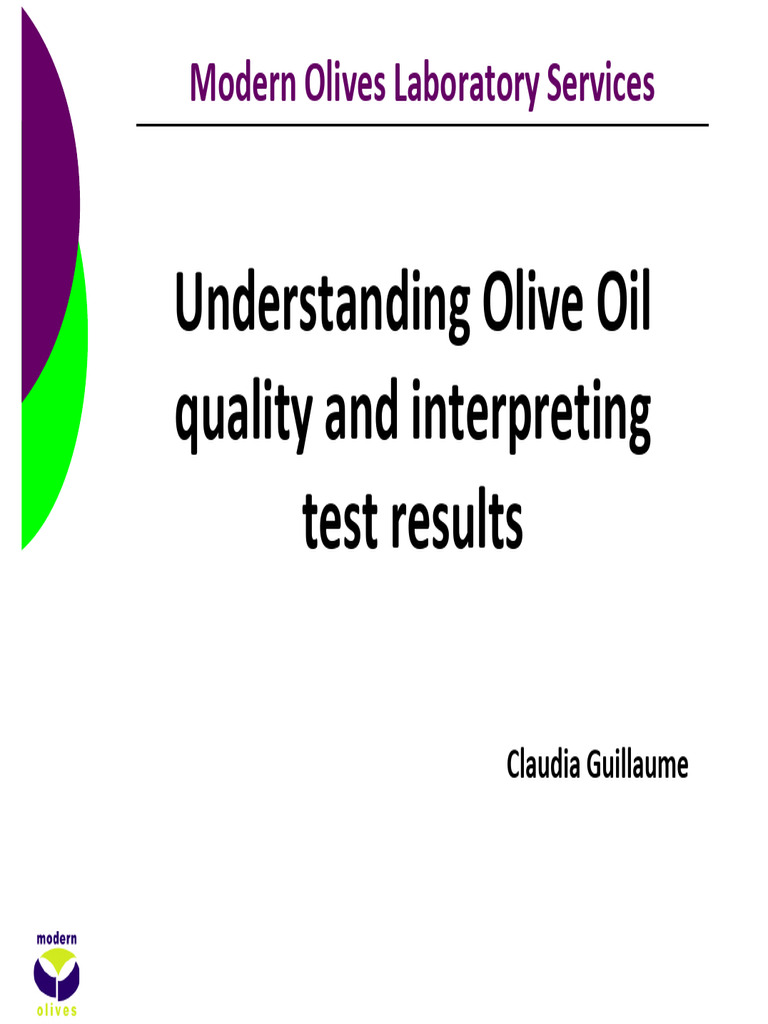 Olive Oil Quality Testing Guide | PDF | Olive | Olive Oil