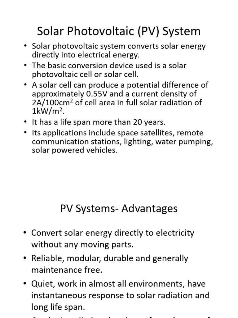 Solar PV Systems | PDF | Solar Power | Solar Panel