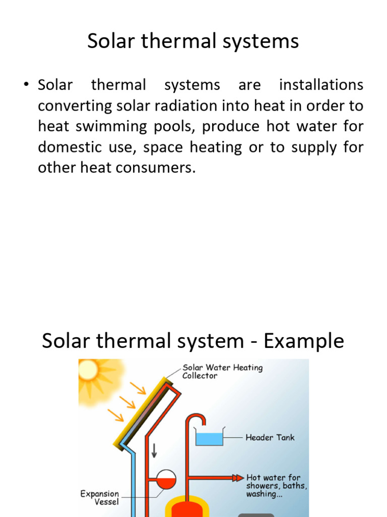 Solar Thermal Collectors and Solar Thermal Electric Power Generation ...