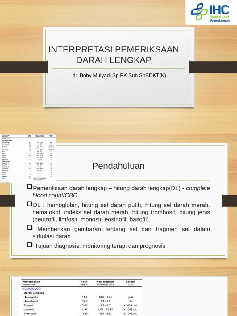 Panduan Interpretasi Pemeriksaan Darah | PDF