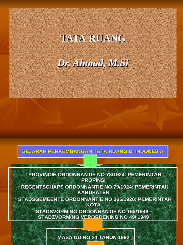 Tata Ruang Dasar-Dasar Amdal | PDF