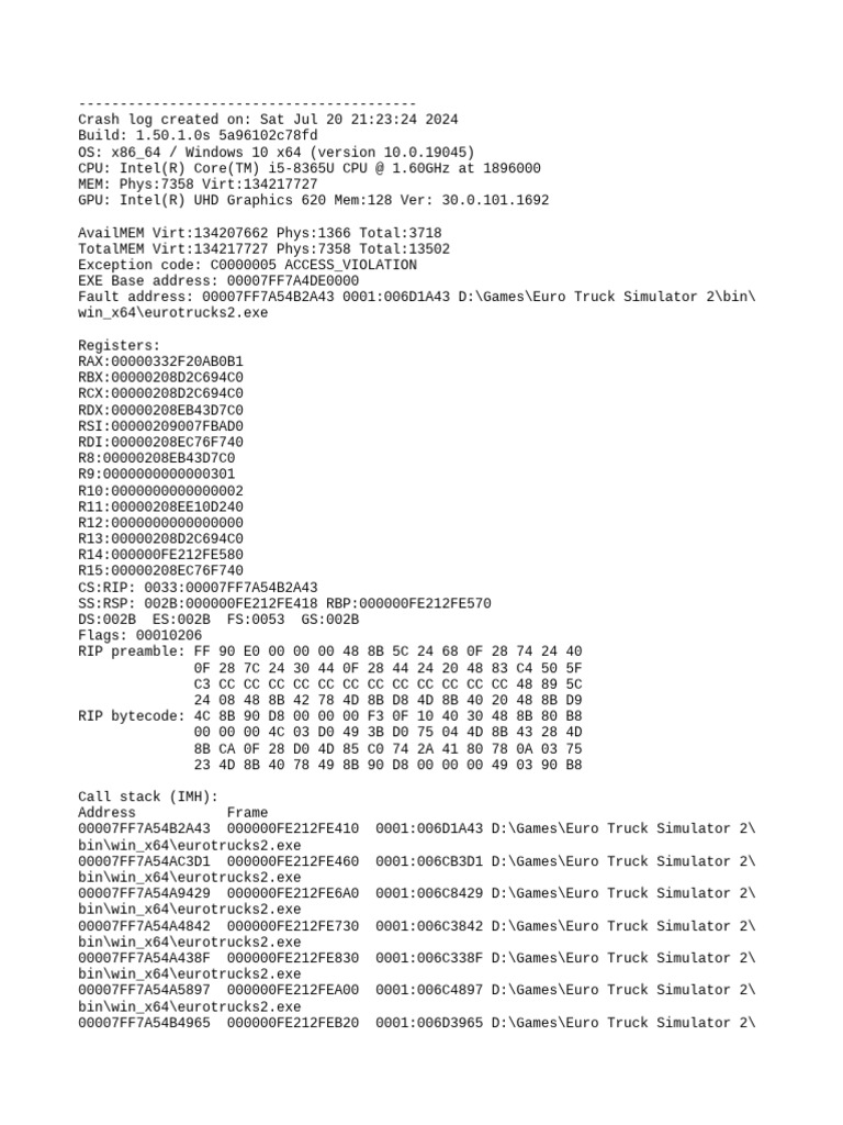 Game Crash | PDF | Operating System Families | Computing