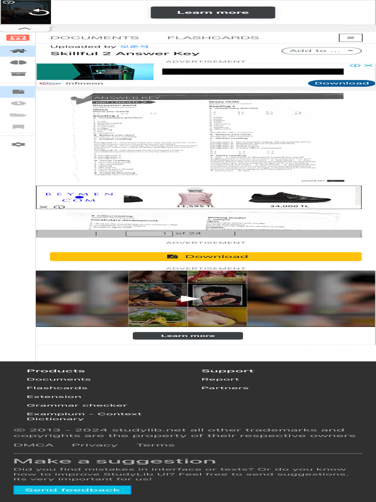 Skillful 2 Answer Key | PDF