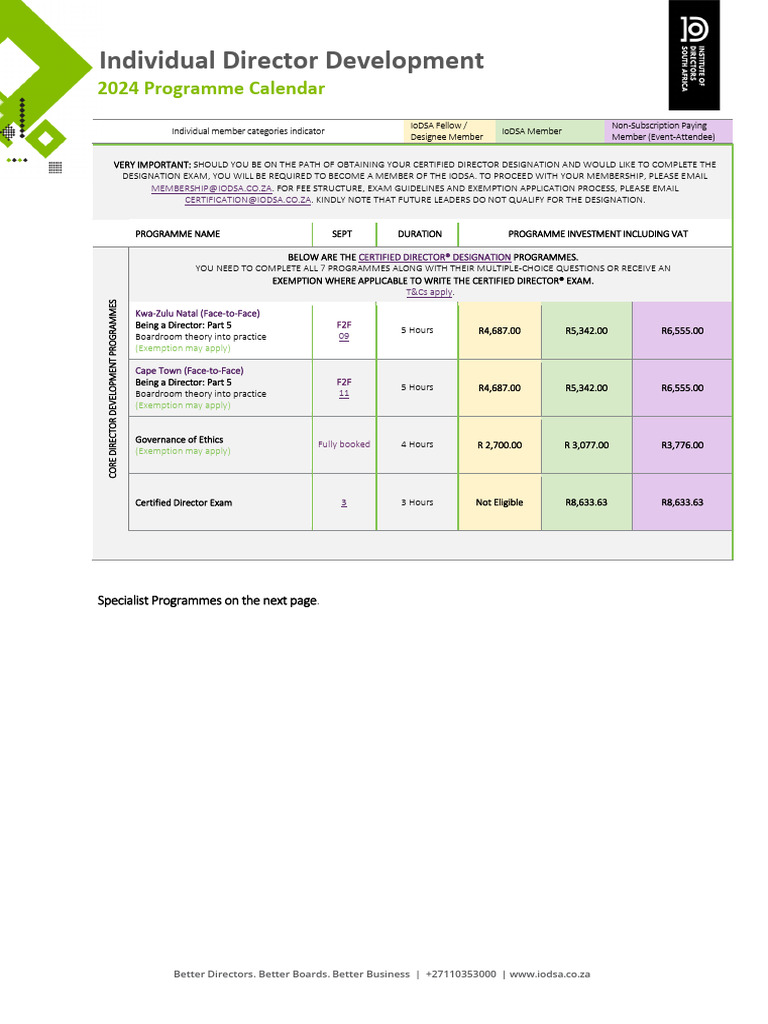 IDD_Programme_Calendar | PDF | Economies | Business