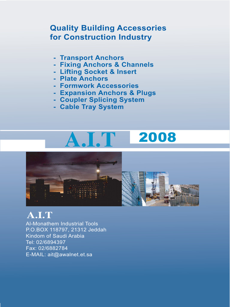 AIT Catalog V5-1 - New | PDF | Screw | Concrete