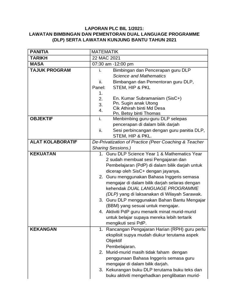 Laporan PLC Bil 1 Bil 2 | PDF