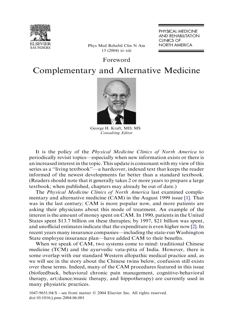 Complementary and Alternative Medicine - PMC | PDF | Traditional ...