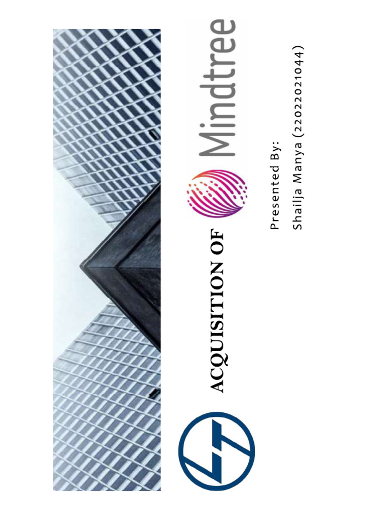 On L&T's Acquisition of Mindtree | PDF | Mergers And Acquisitions | Business