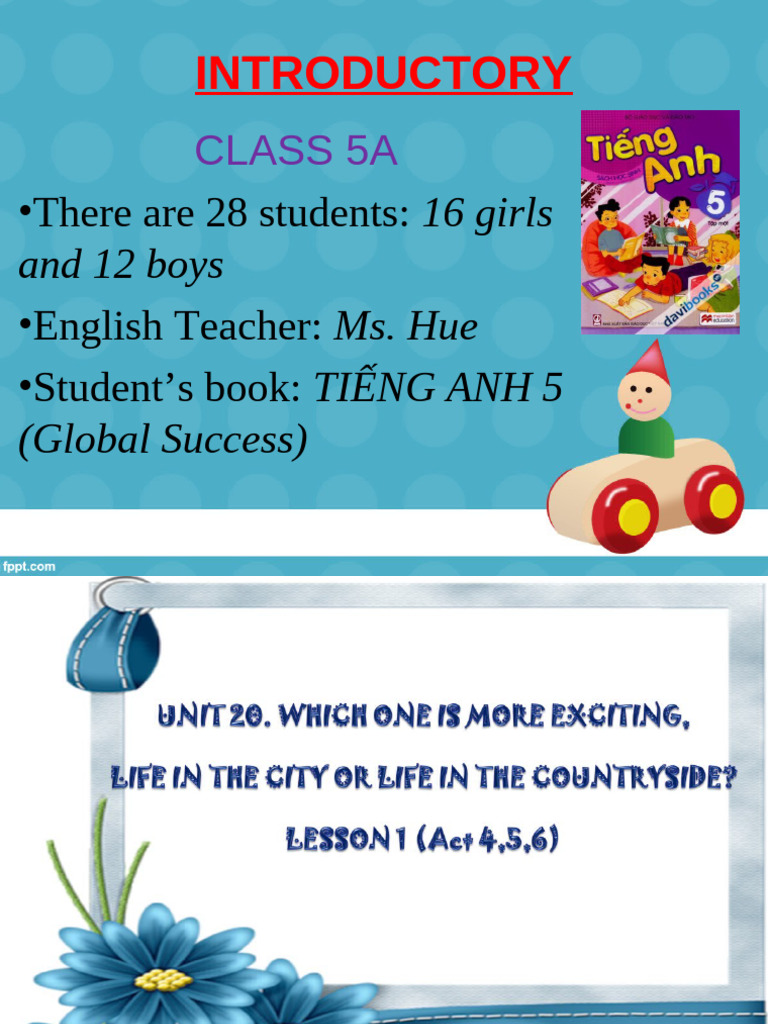 English Class 5A Activities | PDF | Vietnam