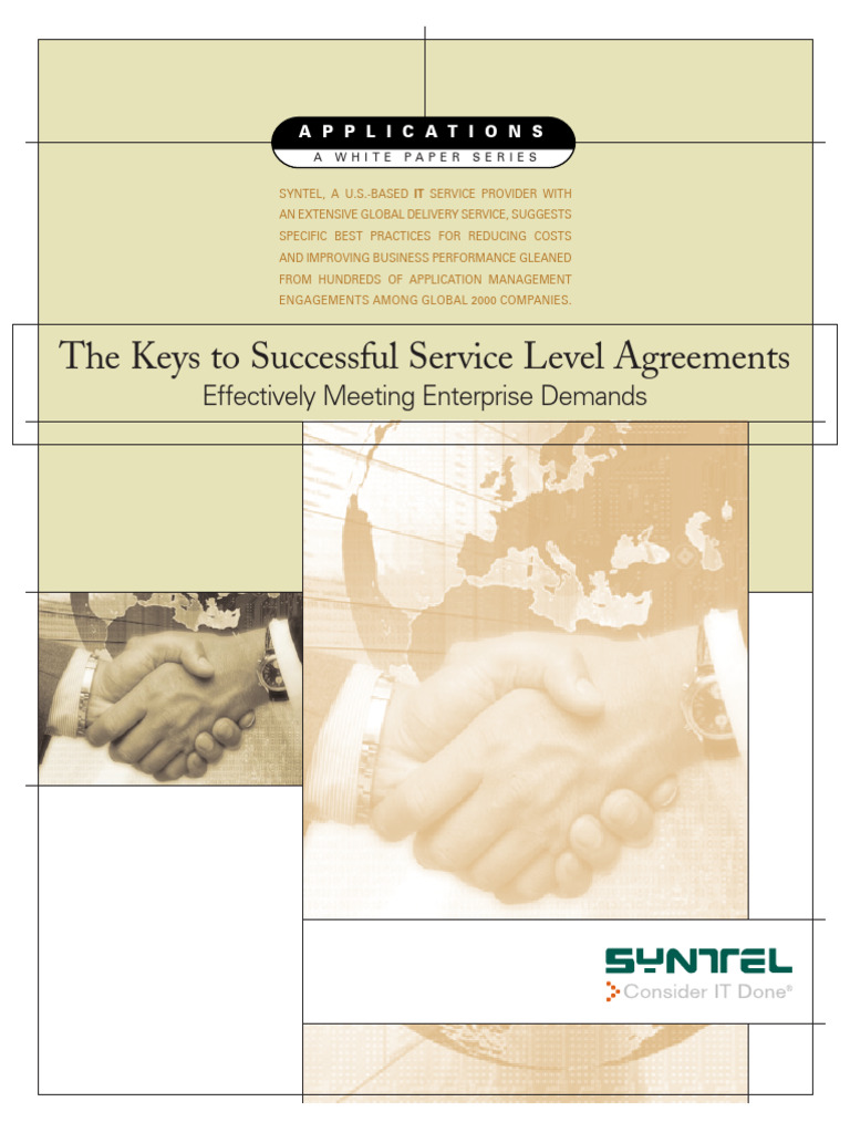 Keys to Effective SLAs in Outsourcing | PDF | Service Level Agreement ...