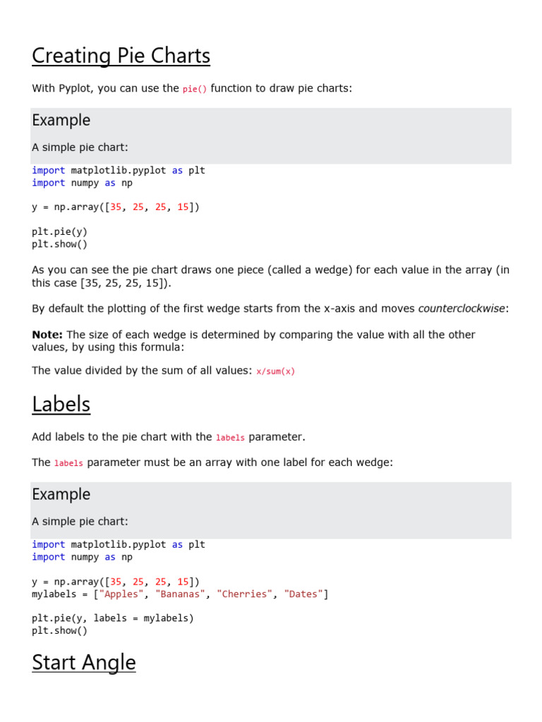 piechart | PDF | Pie Chart | Color