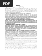 Indigo Chapter Questions Class 12 | PDF | Mahatma Gandhi | British Raj