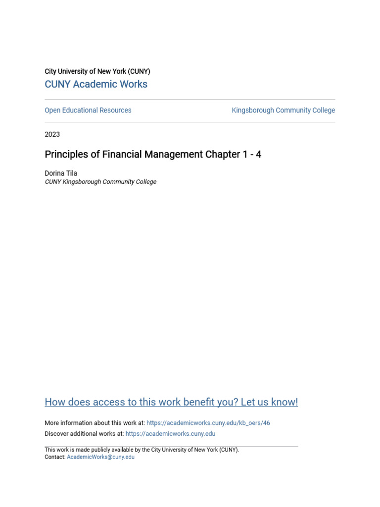 Principles of Financial Management Chapter 1 - 4 | PDF | Bonds (Finance ...