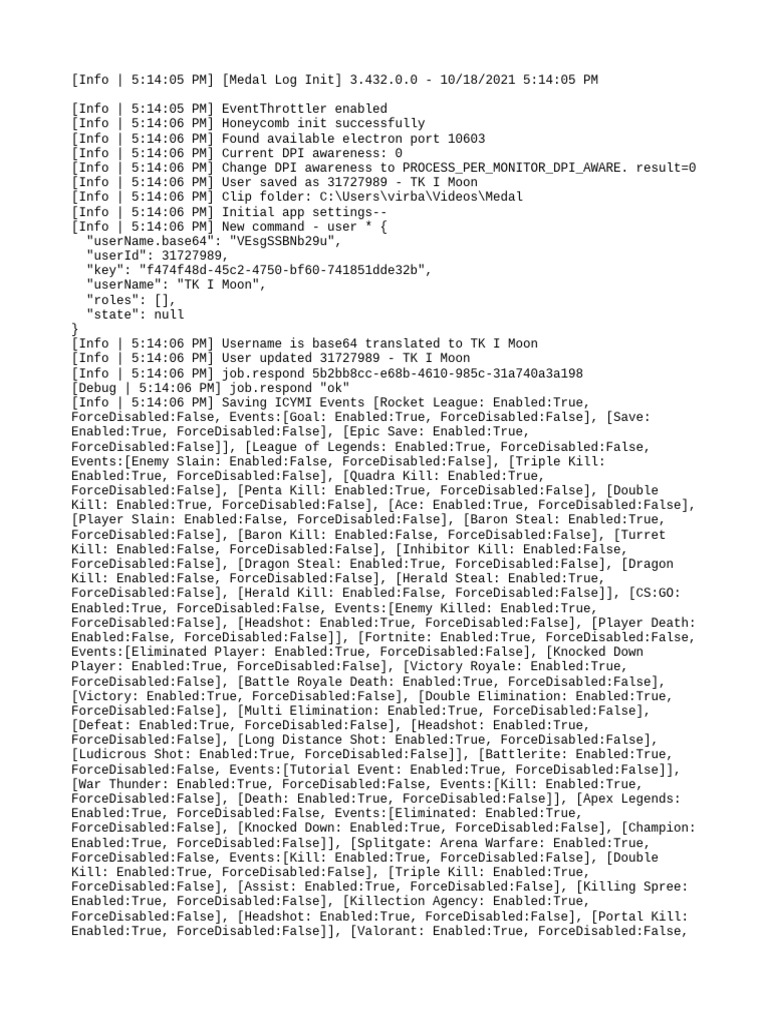 Medal Log 20211018 | PDF | Computing
