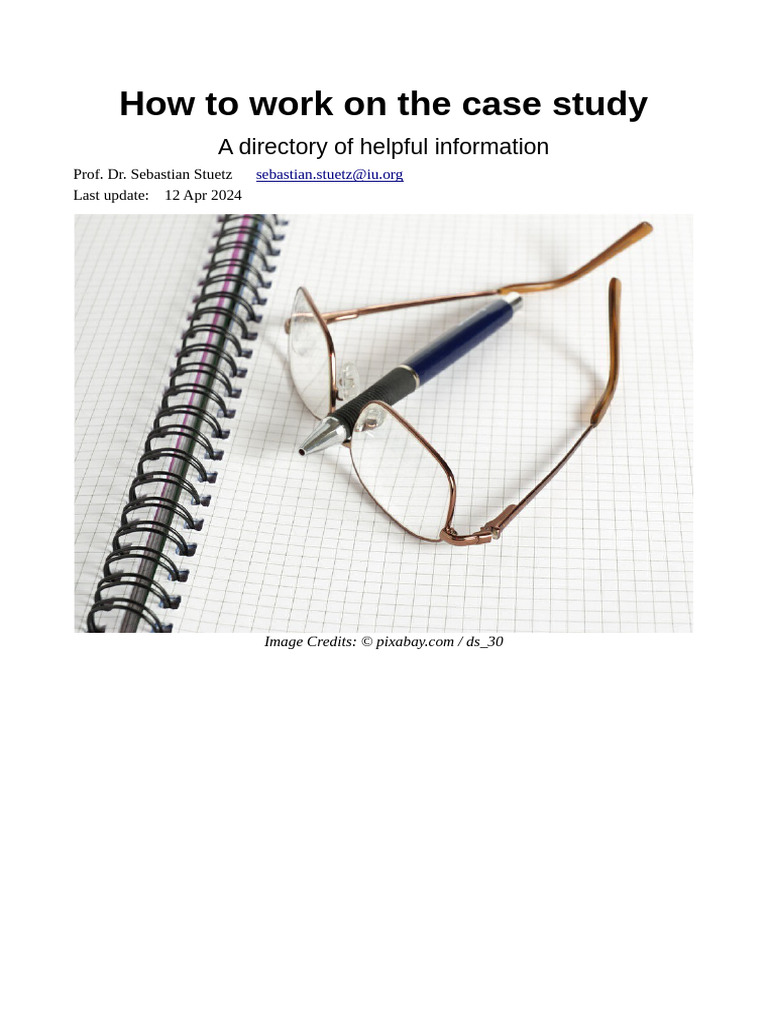 Case Study - Good to know | PDF | Methodology | Turnitin