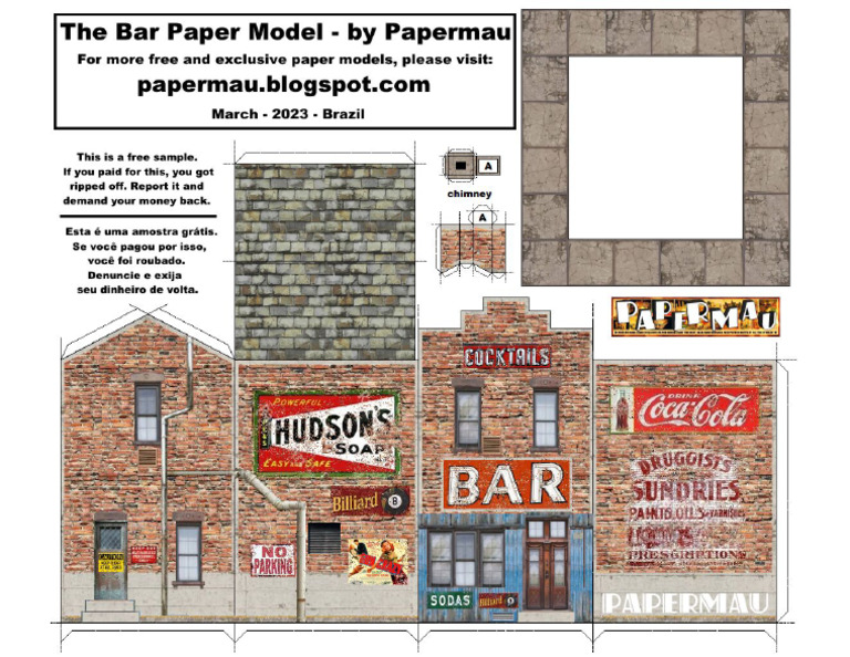 The Bar Paper Model by Papermau - 09 03 2023 | PDF