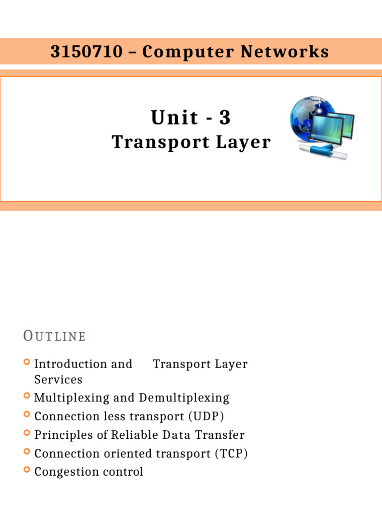 Unit 3 3150710 Computer Networks Pdf Transmission Control Protocol Port Computer