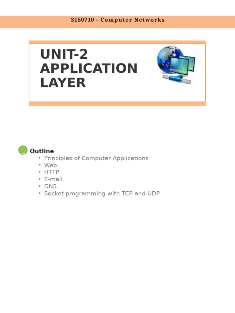 Unit 2 (3150710 - Computer Networks) | PDF | Domain Name System | Http Cookie
