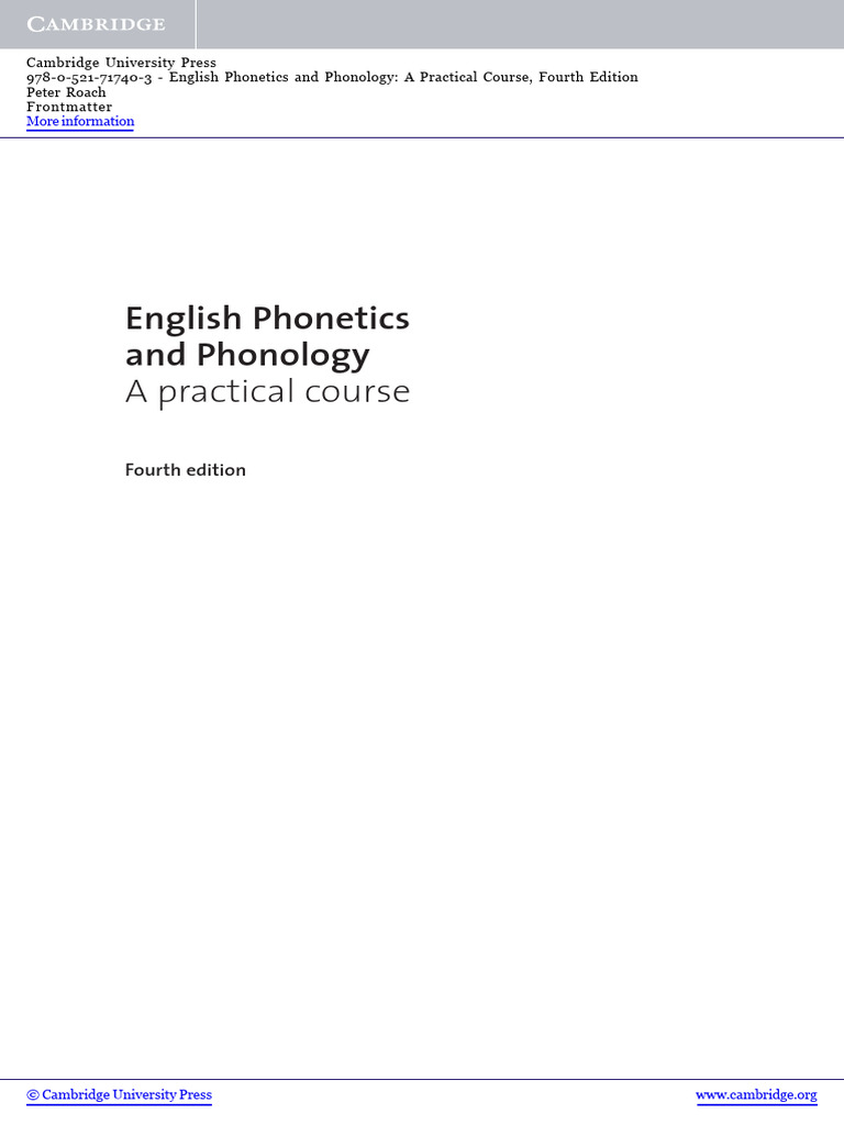 English_Phonetics_and_Phonology_A_practi | PDF | Consonant | Tone (Linguistics)
