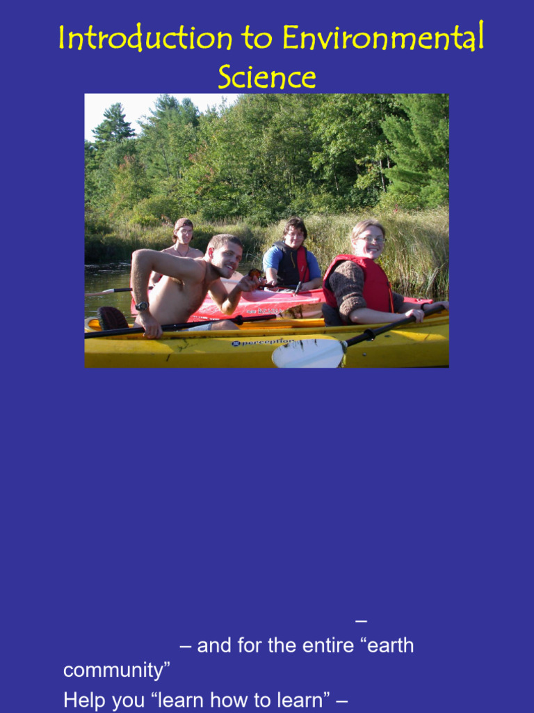 Environmental Science Introduction | PDF