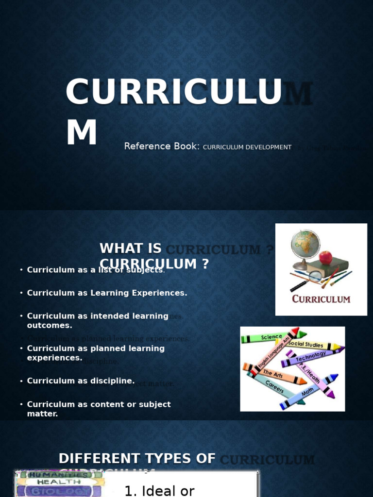 Curriculum Devt by TABIO, PAWILEN | PDF | Curriculum | Learning
