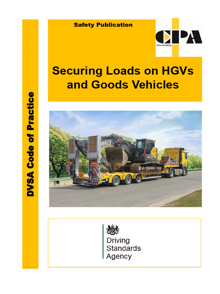 DFT CoP Extract Securing Loads On HGVs and Goods Vehicles | PDF ...