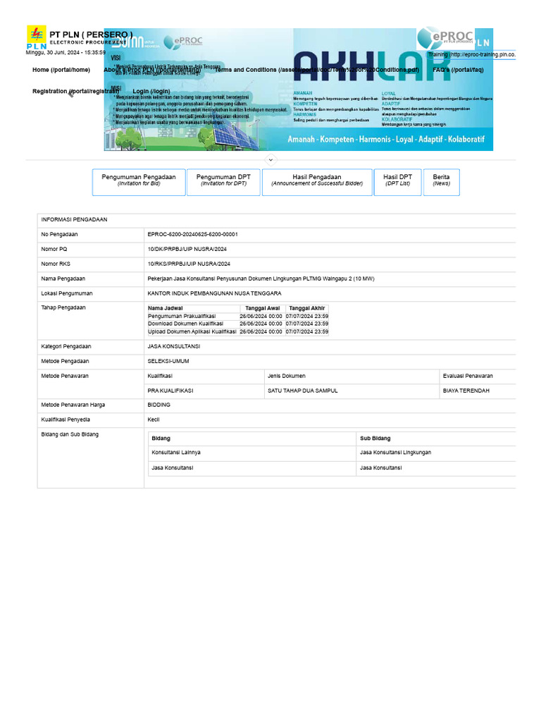 E-Procurement (PLTMG 10 MW) | PDF