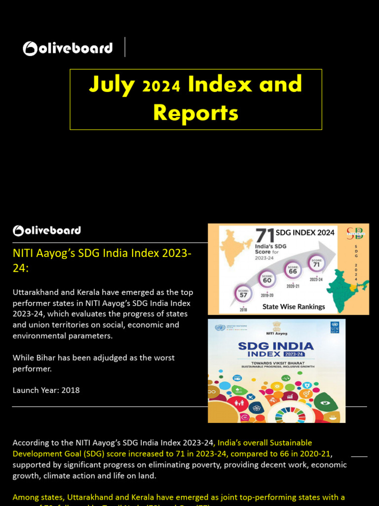 July 2024 Index and Reports | PDF | Financial Inclusion | Economies