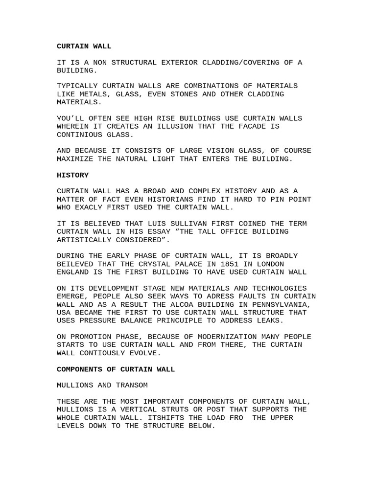 Curt | PDF | Wall | Civil Engineering