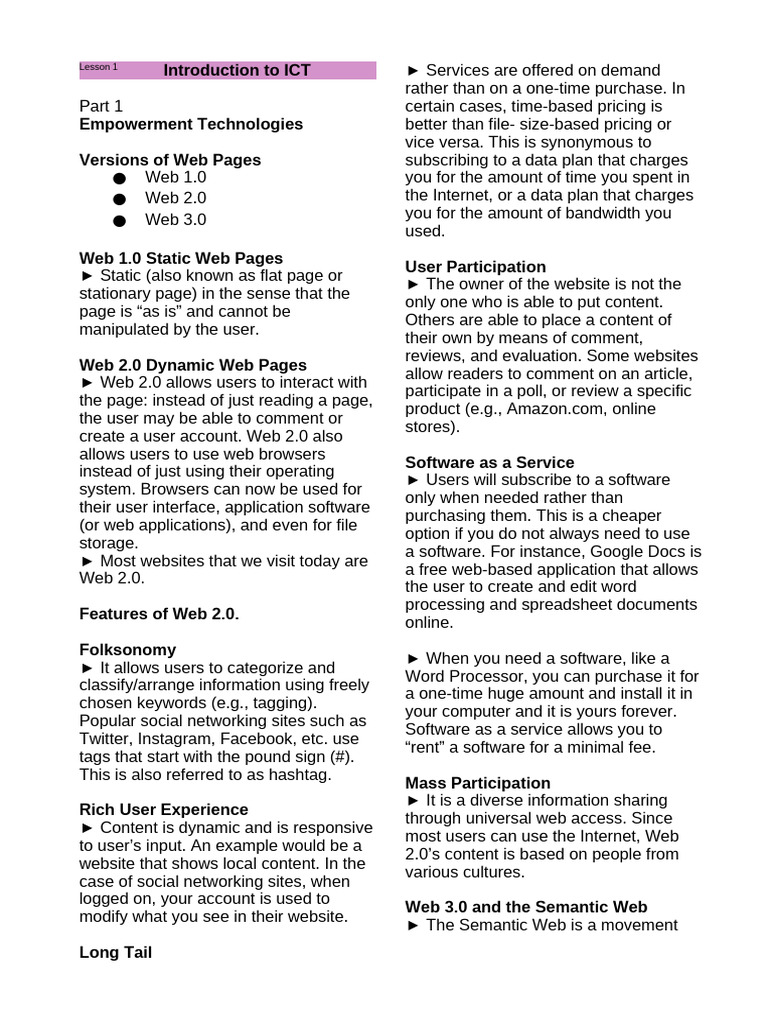 Ict 1st 2 1 Pdf World Wide Web Internet Web