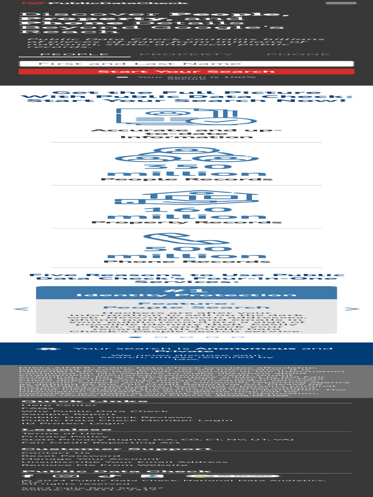 Public Data Check People, Property and Phone Rec | PDF | Privacy ...