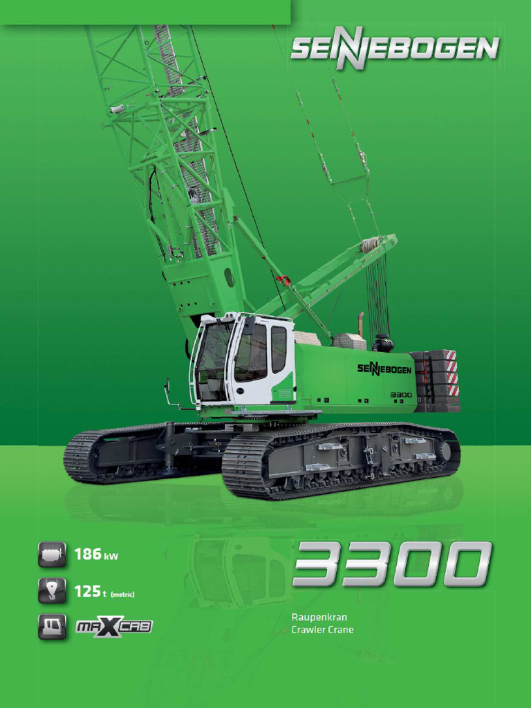 125 Ton Crawler Crane Load Chart | PDF