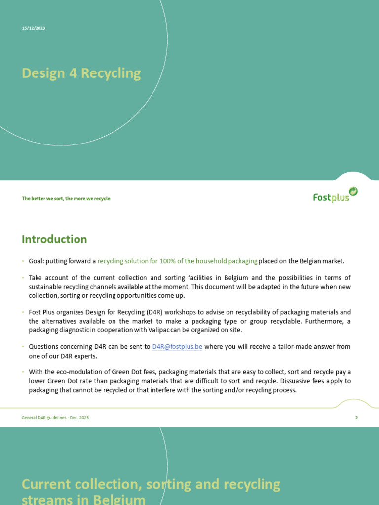 General Guidelines Design4Recycling | PDF | Recycling | Paperboard