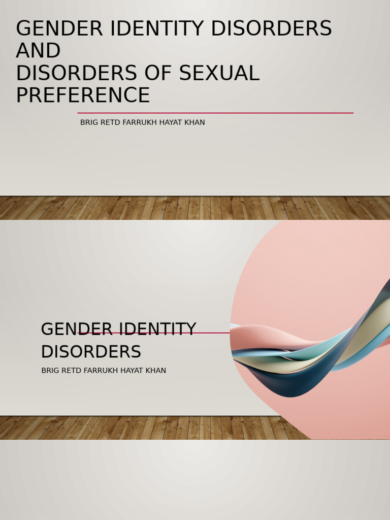Gender Identity and Sexual Preference Disorders | PDF | Pedophilia ...