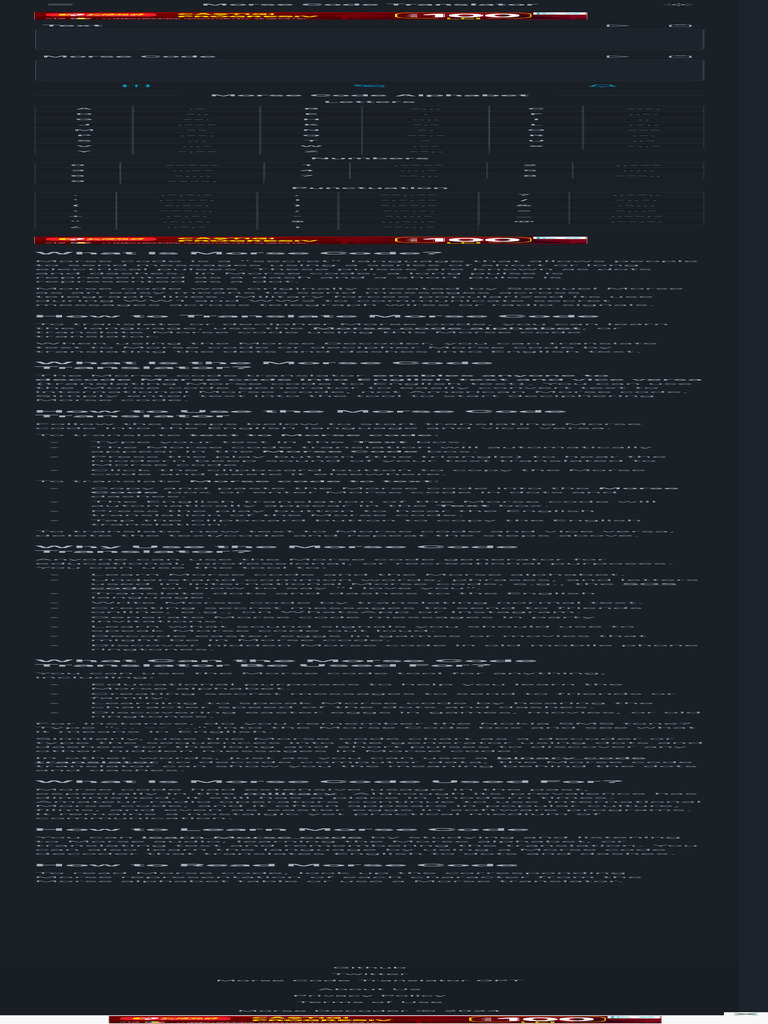 Morse Code Translator - Morse Decoder | PDF | Code | Computing