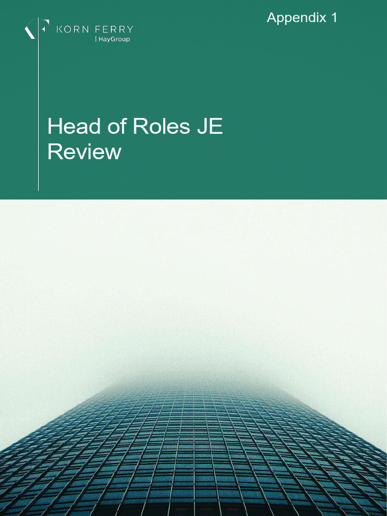 Appendix 1 - Review of 4 Head of Roles | PDF | Strategic Management ...