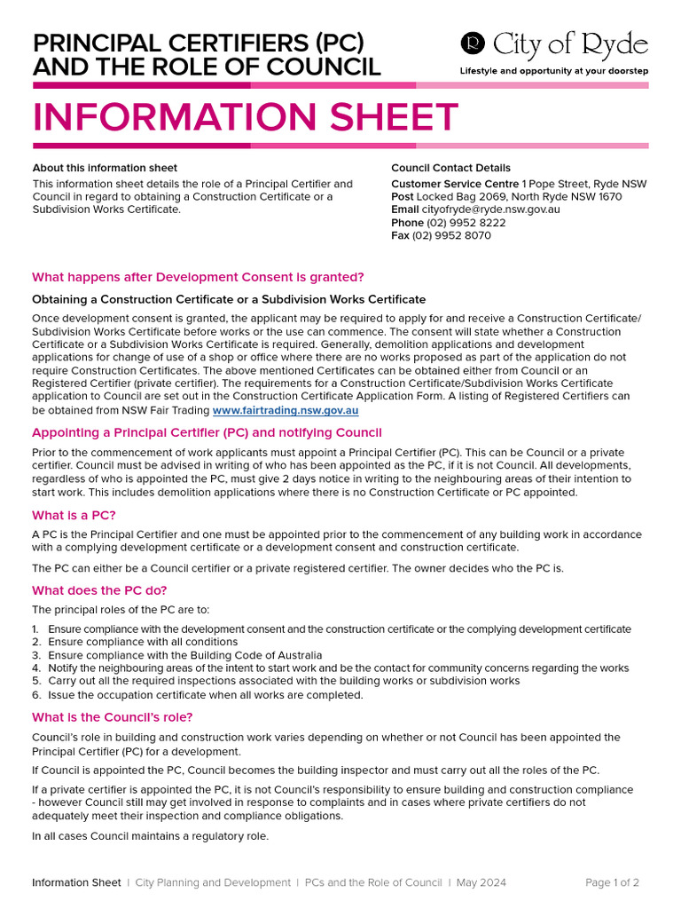 2024 05 Pca and Council Fact Sheet | PDF | Regulatory Compliance | Justice