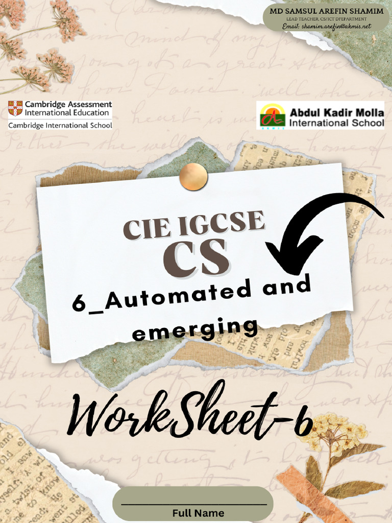 Chapter 6 Automated And Emerging Pdf Automation Artificial Intelligence