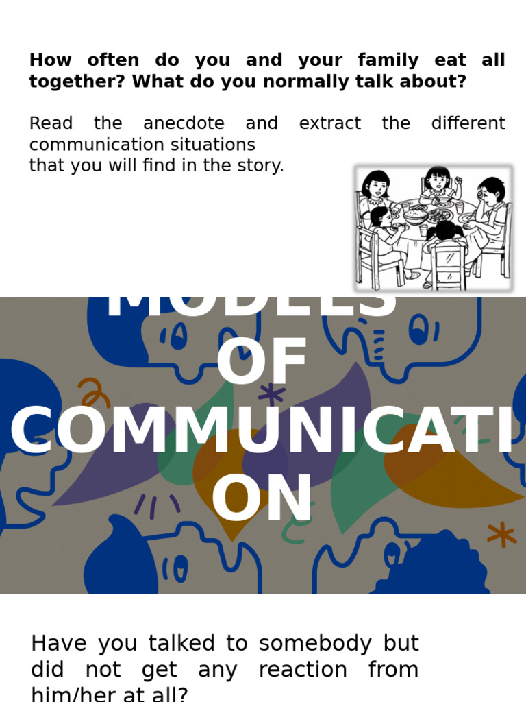 Models of Coomunication | PDF | Communication | Human Communication