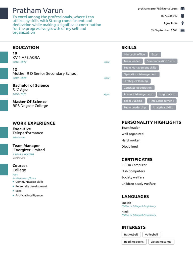 My Resume (3) | PDF