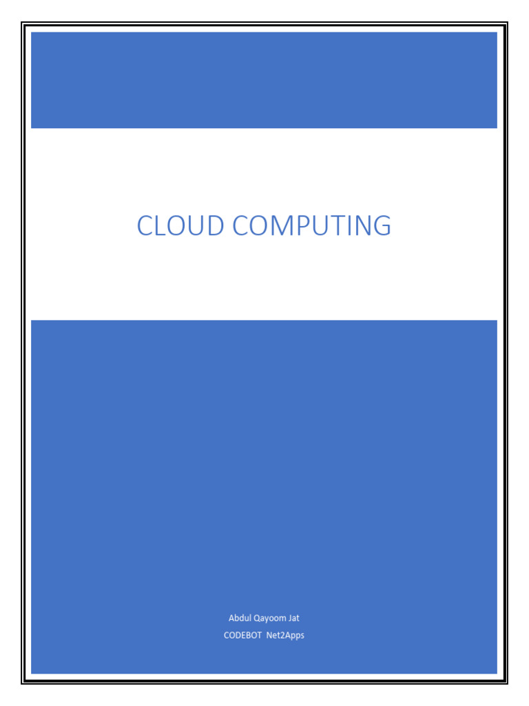 CC Notes | PDF | Cloud Computing | Virtual Machine CC Notes | PDF | Cloud Computing | Virtual Machine