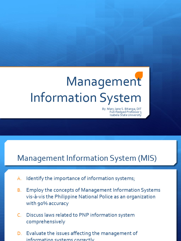 Understanding Management Information Systems | PDF | Information ...