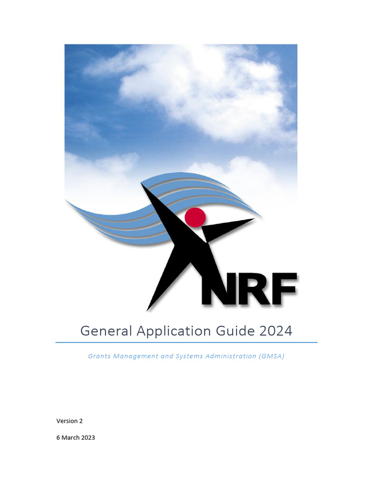 NRF General Application Guide 2024 | PDF | Postgraduate Education