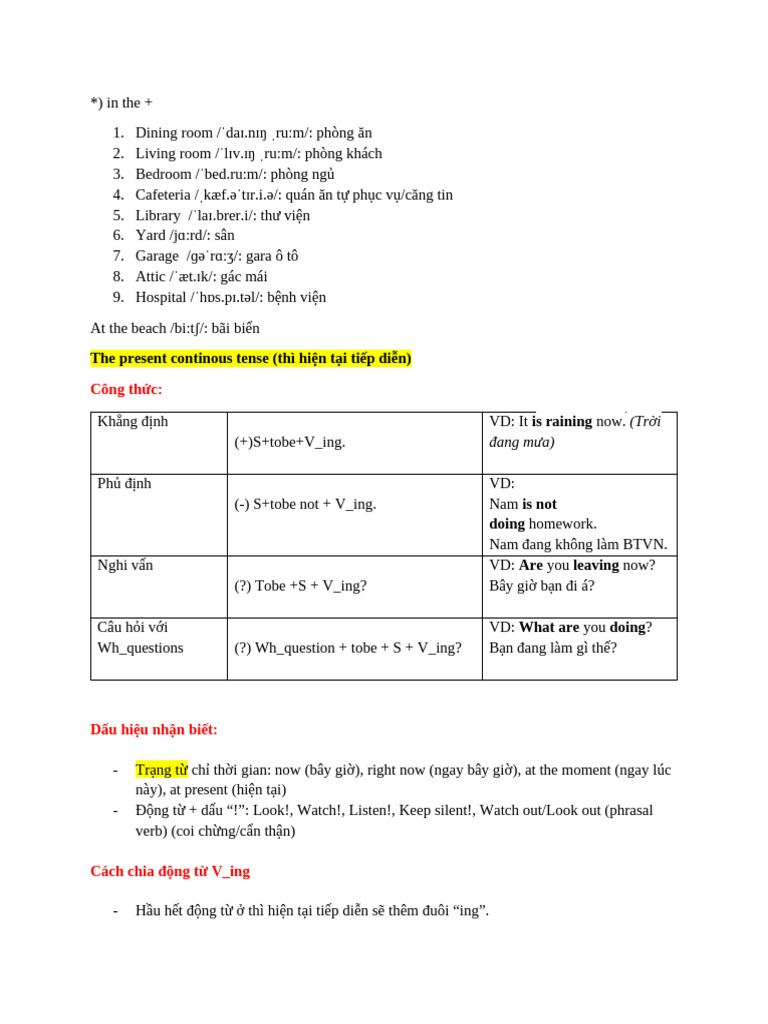 Present Continous | PDF